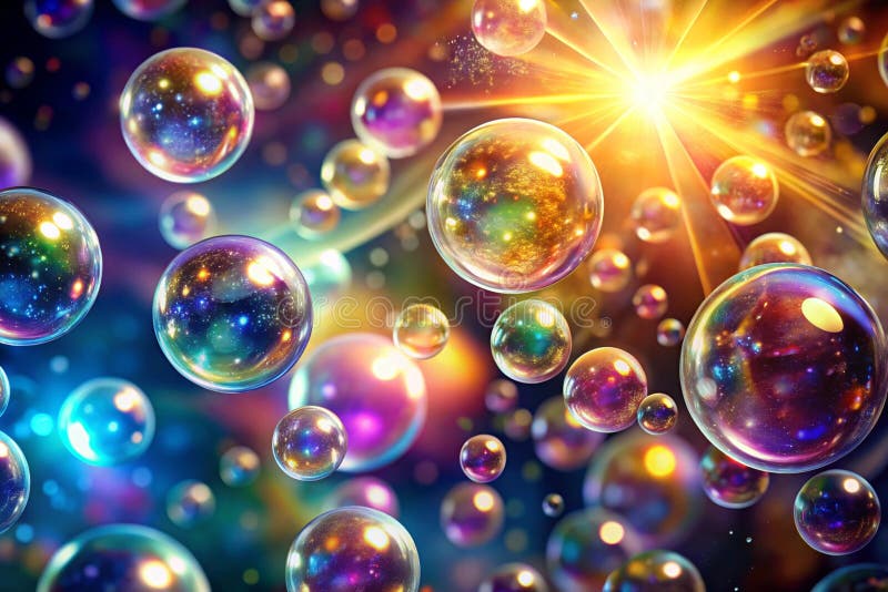 Shiny bubbles wallpaper stock illustration. Illustration of modern ...