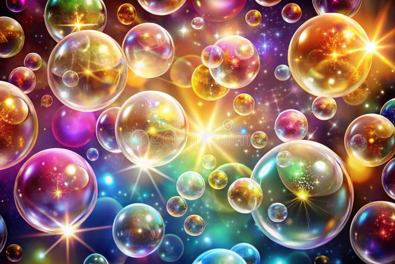 Shiny bubbles wallpaper stock illustration. Illustration of modern ...