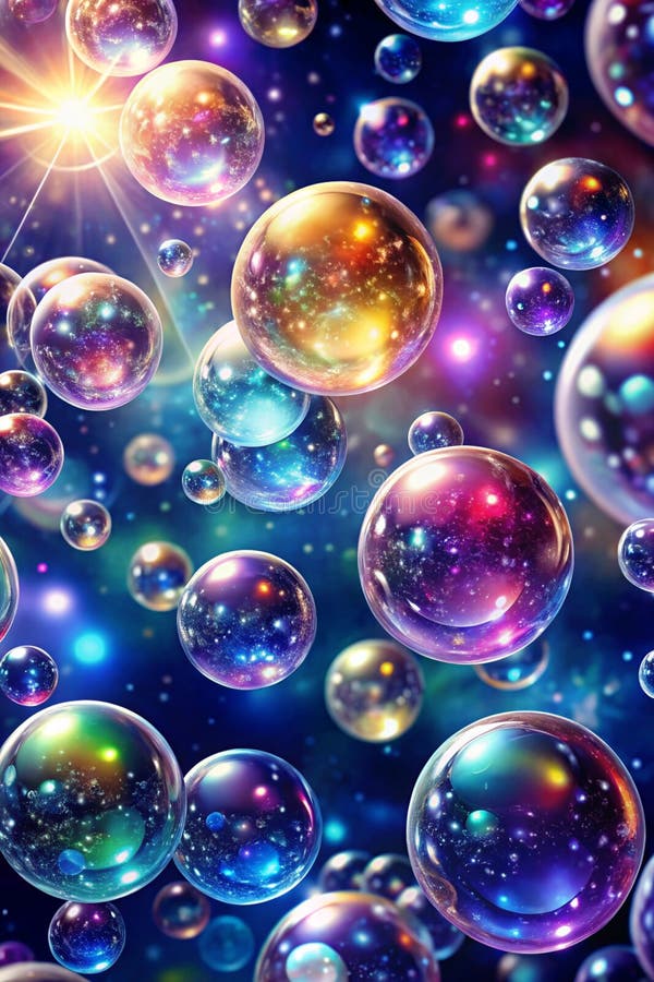 Shiny bubbles wallpaper stock illustration. Illustration of modern ...