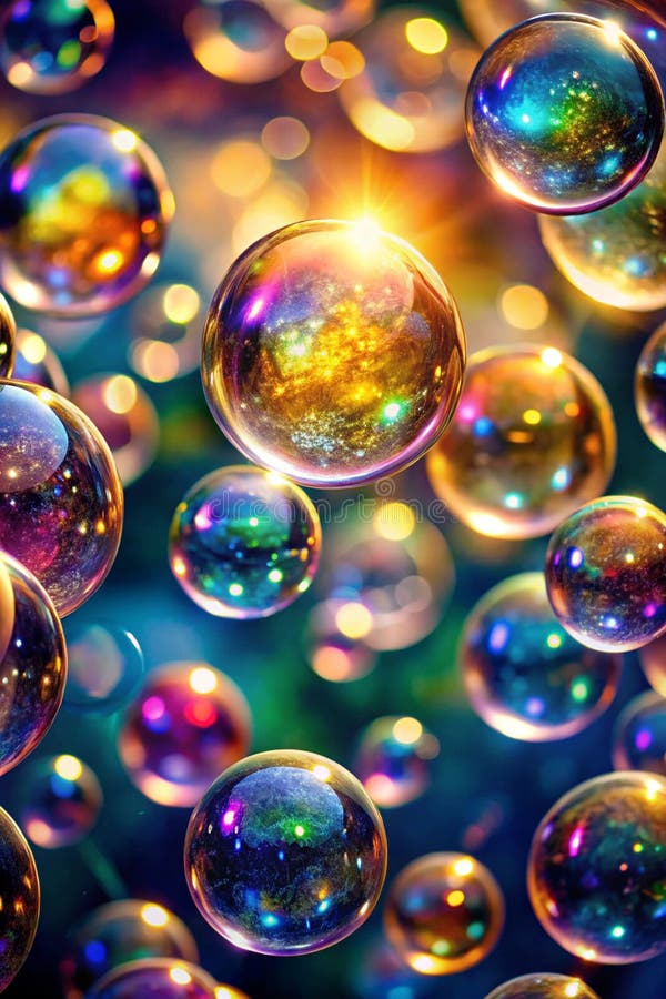 Shiny bubbles wallpaper stock illustration. Illustration of texture ...