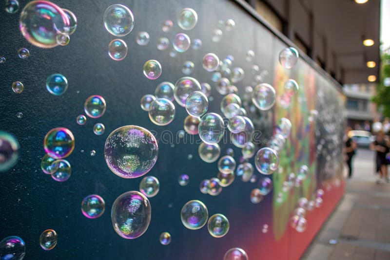 Shiny bubbles wallpaper stock illustration. Illustration of bubbles ...