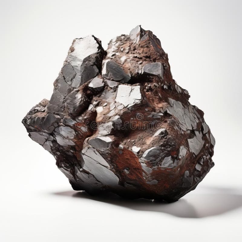 Shiny Bumpy Rock Texture Against Solid White Background Image Stock ...