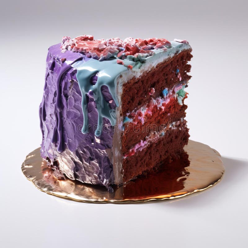 Shiny Bumpy Texture Cake Against Solid White Background Image Stock ...