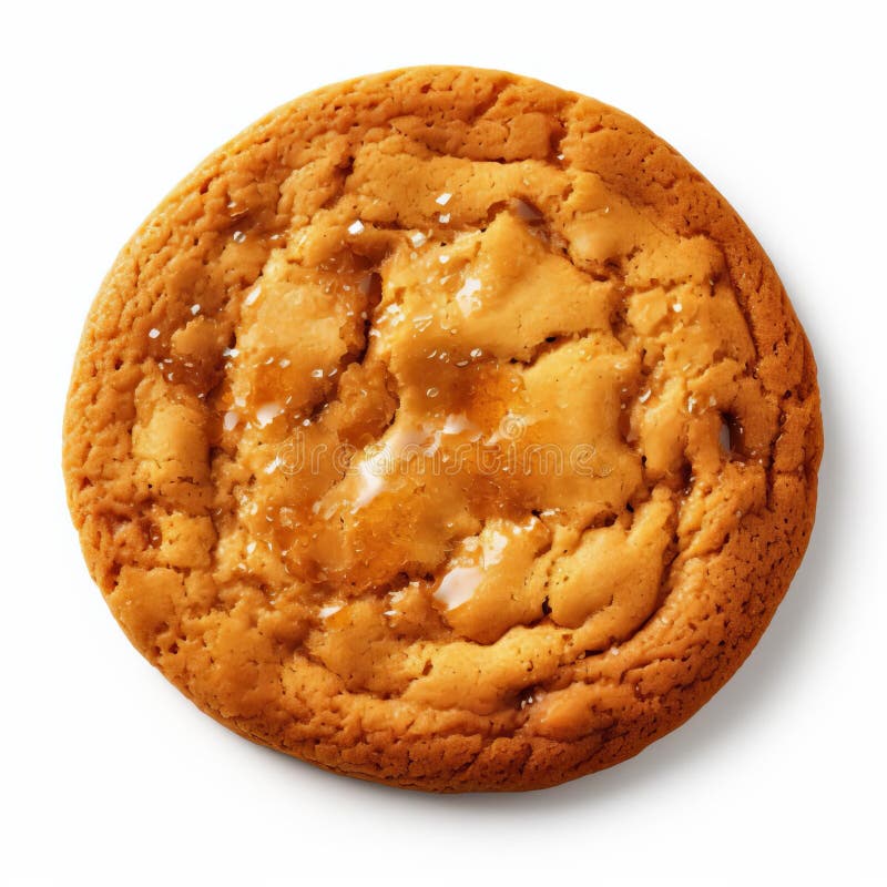 Shiny Bumpy Texture Cookie Against Solid White Background Image Stock ...