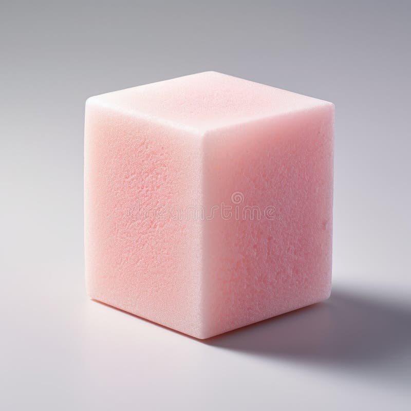 Shiny Bumpy Texture Eraser: Akihiko Yoshida Inspired Foam Cube Stock Illustration - Illustration ...