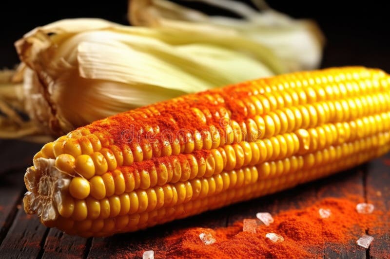 Shiny, Butter-slathered Roasted Corn Cob Stock Image - Image of ...