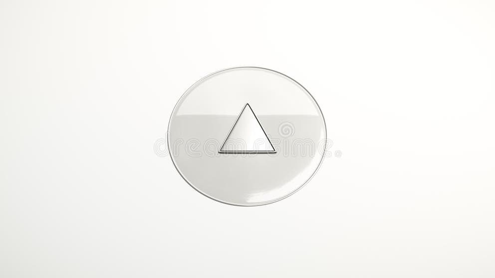 Shiny button with up icon stock illustration. Illustration of ...