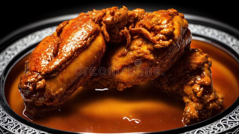 Shiny Chicken Wing Trophy.AI Generated Stock Illustration ...