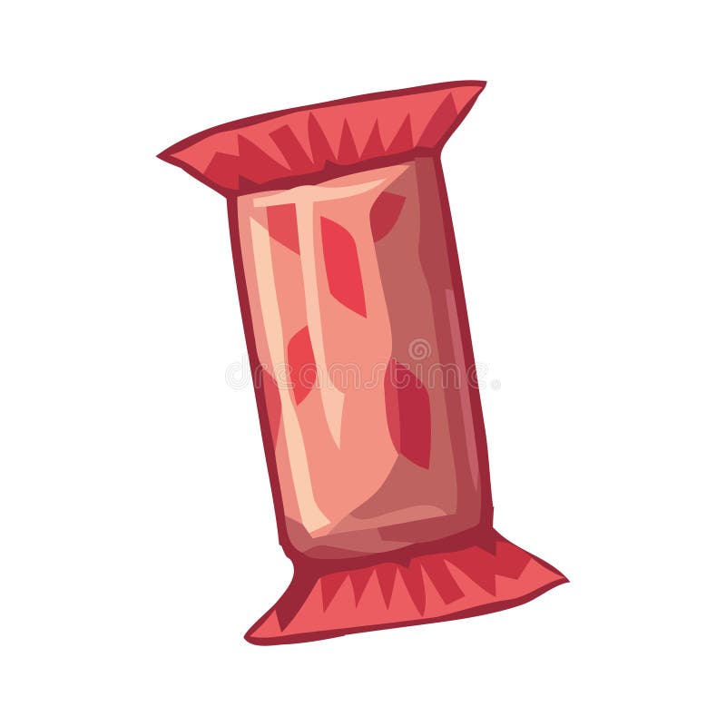 Shiny Chocolate Candy Icon Isolated on White Background Stock Vector ...