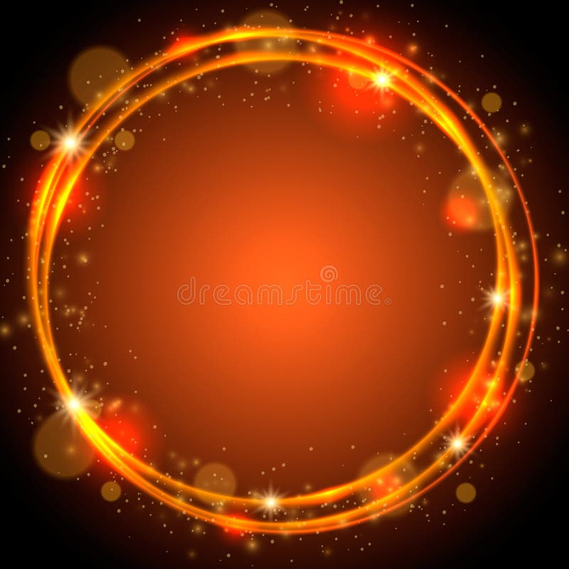 Shiny Circle Frame Retro Background Stock Illustration - Illustration ...