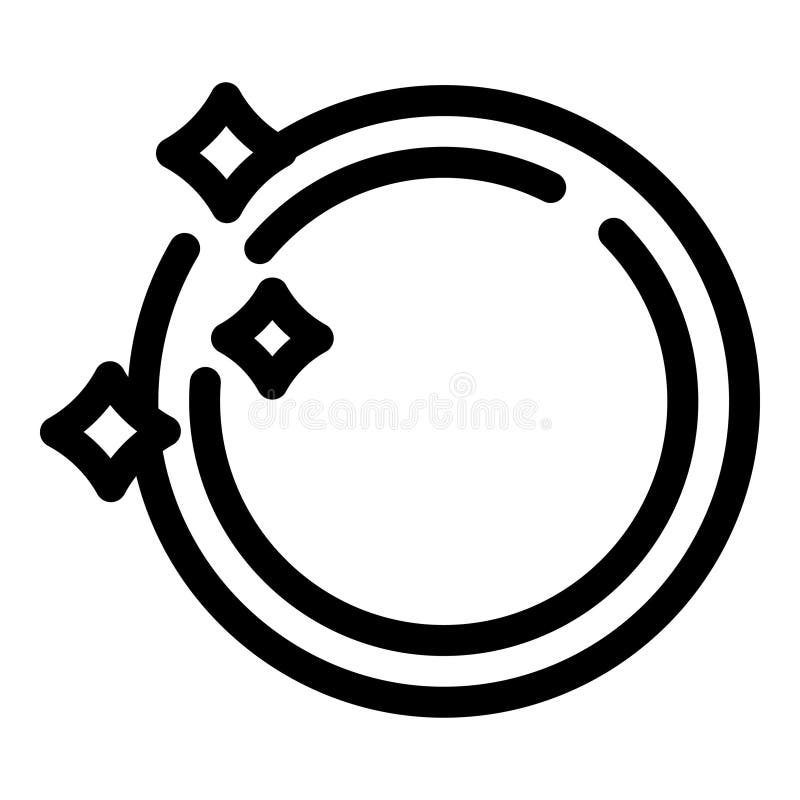 Shiny Clean Surface Reflecting Stars Cleaning Icon Stock Illustration ...