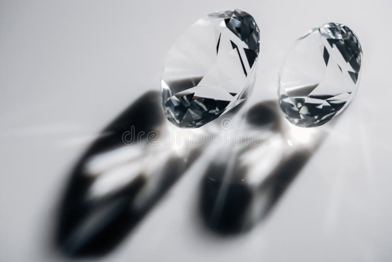 Shiny Clear Diamonds with Shadows Stock Photo - Image of shadows ...