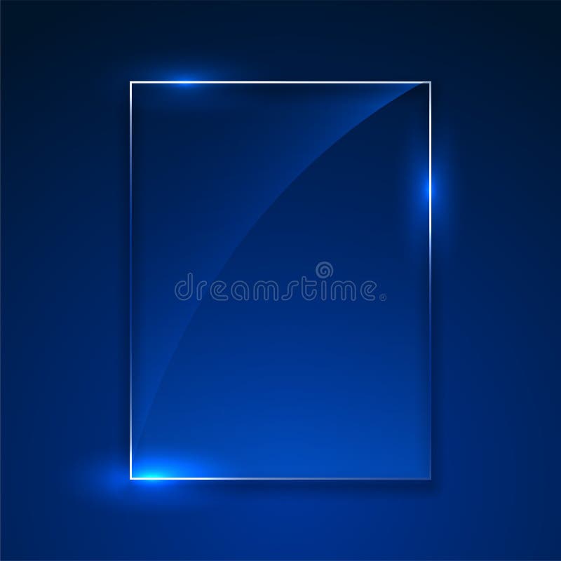 Shiny and Clear Glass Frame Background for Perfect Texture Stock Vector ...