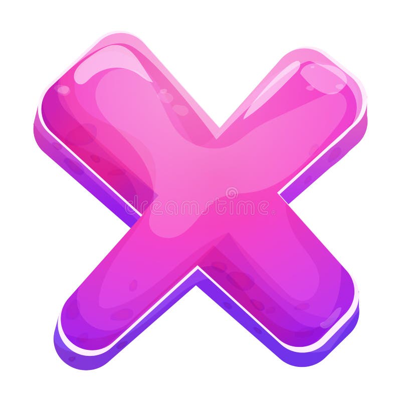 Shiny Close Button Game Interface, Menu Element, Cross Shape in Comic ...