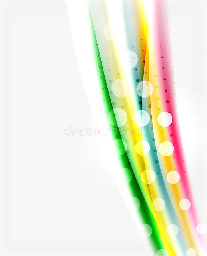 Shiny Color Lines on White Background - Motion Stock Vector ...