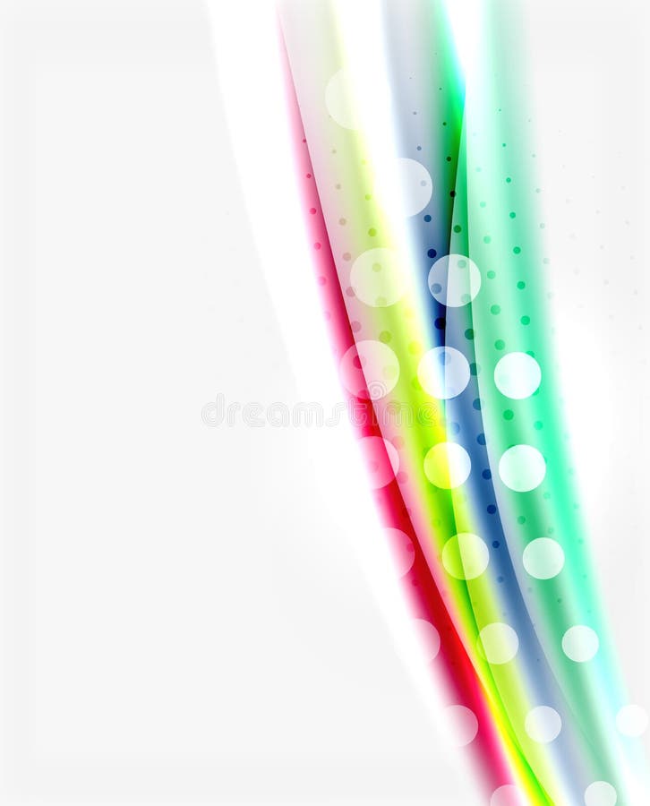 Shiny Color Lines on White Background - Motion Stock Vector ...