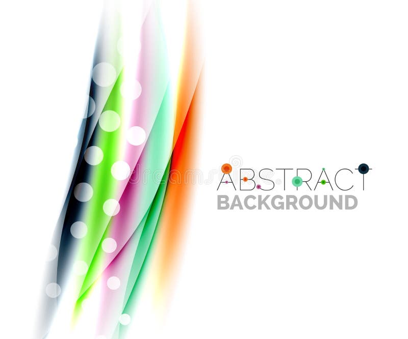 Shiny Color Lines on White Background - Motion Stock Vector ...