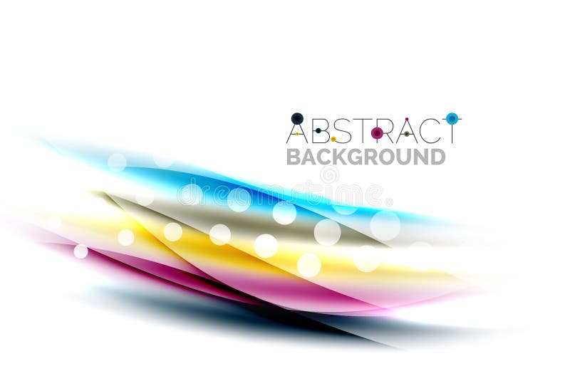Shiny Color Lines on White Background - Motion Stock Vector ...