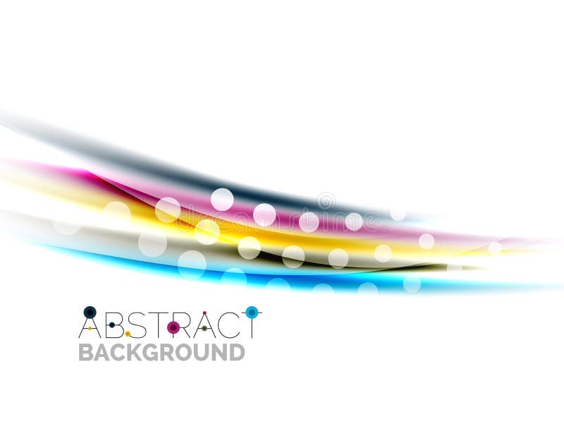 Shiny Color Lines on White Background - Motion Stock Vector ...