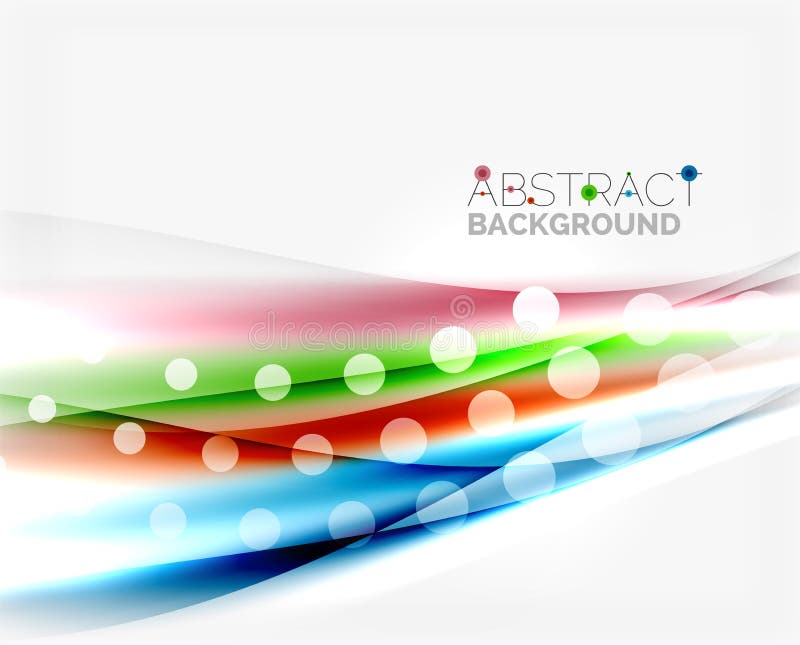 Shiny Color Lines on White Background - Motion Stock Vector ...