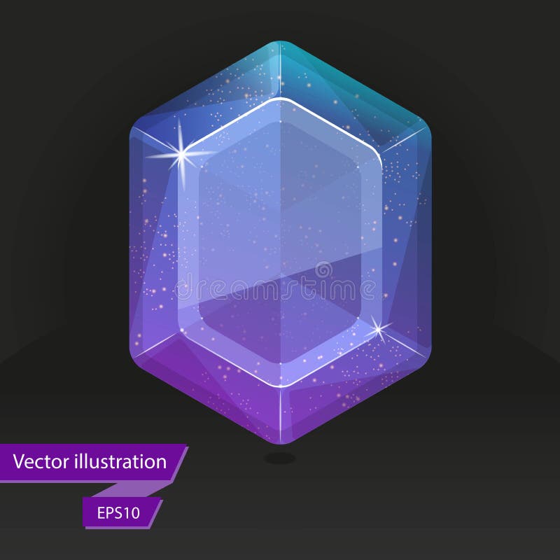 Shiny colored gem stock vector. Illustration of collection - 70842166