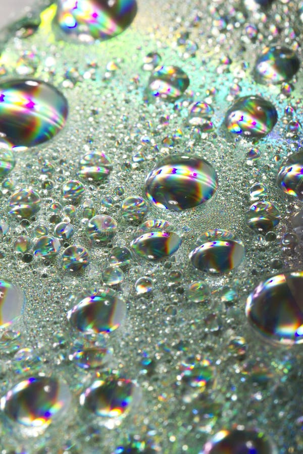 Shiny Colorful Drops of Water Stock Image - Image of cool, crystal ...
