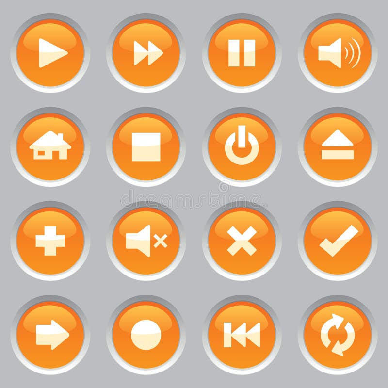 Shiny Control Inset stock vector. Illustration of tick - 47012909