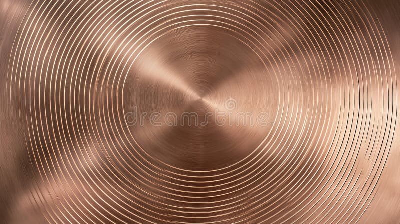 Shiny Copper Plate Texture with Concentric Circular Pattern, Abstract ...