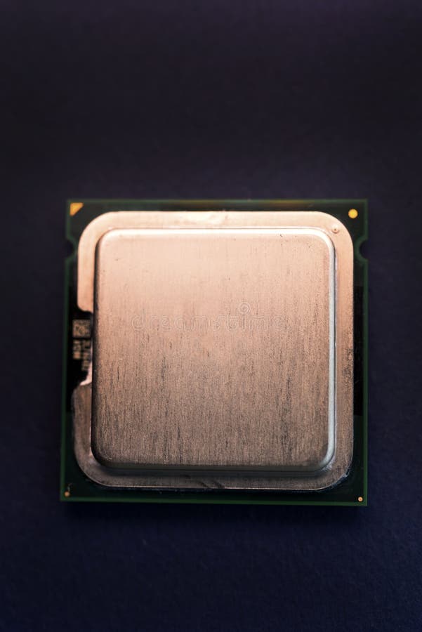 The Shiny Cover of the Computer Processor. Multiple Processors on a ...