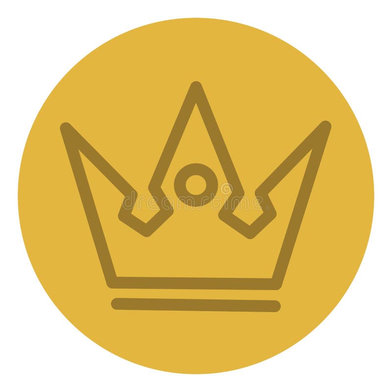 Shiny crown, icon icon stock vector. Illustration of princess - 259788060