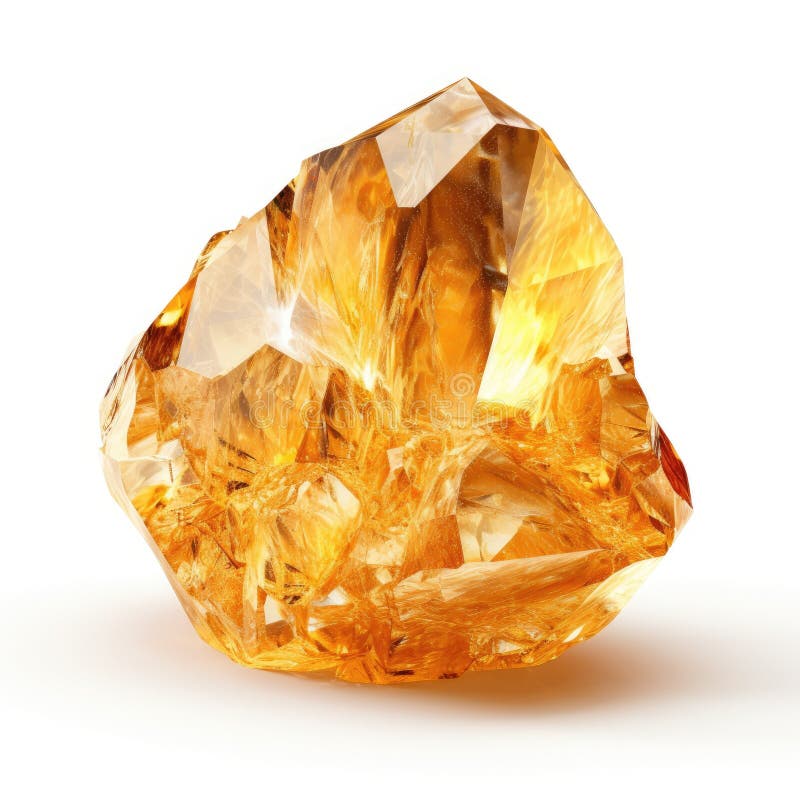 A Shiny Crystal Nugget with a Smooth and Reflective Surface, Isolated ...