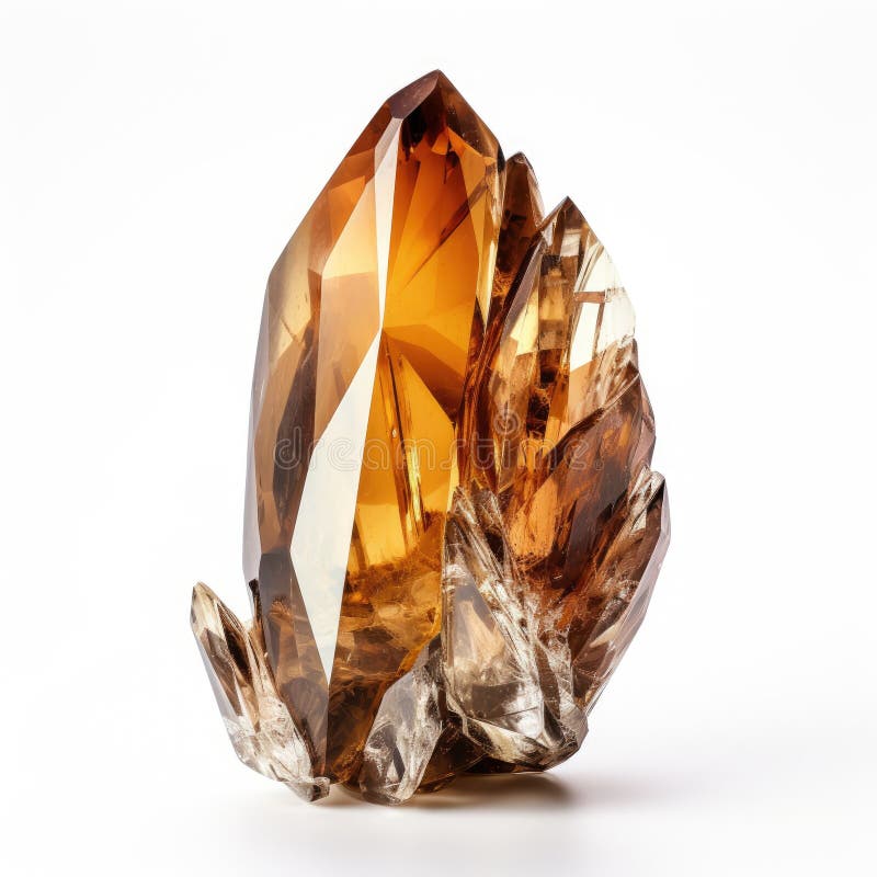 A Shiny Crystal Nugget with a Smooth and Reflective Surface, Isolated ...