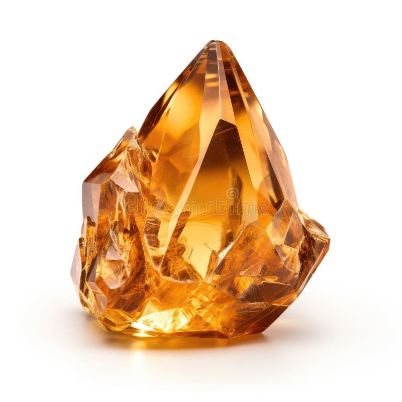 A Shiny Crystal Nugget with a Smooth and Reflective Surface, Isolated ...