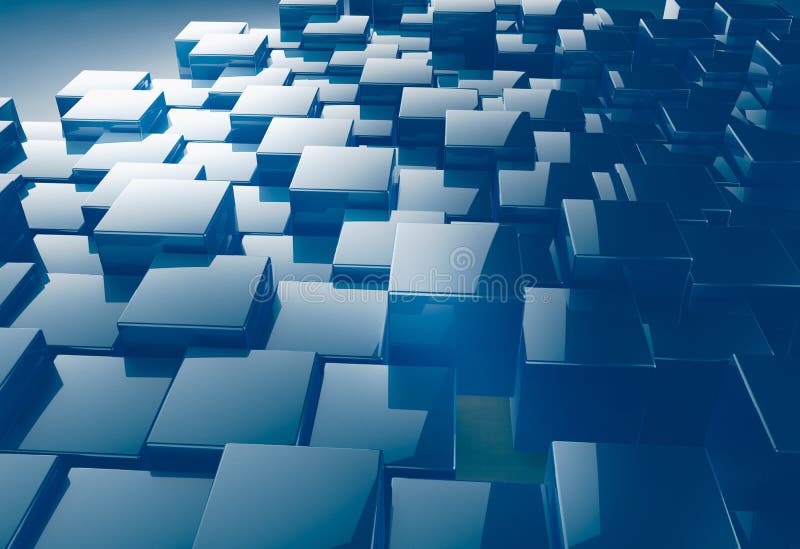 Shiny Cube Pattern Abstract Background Stock Illustration ...
