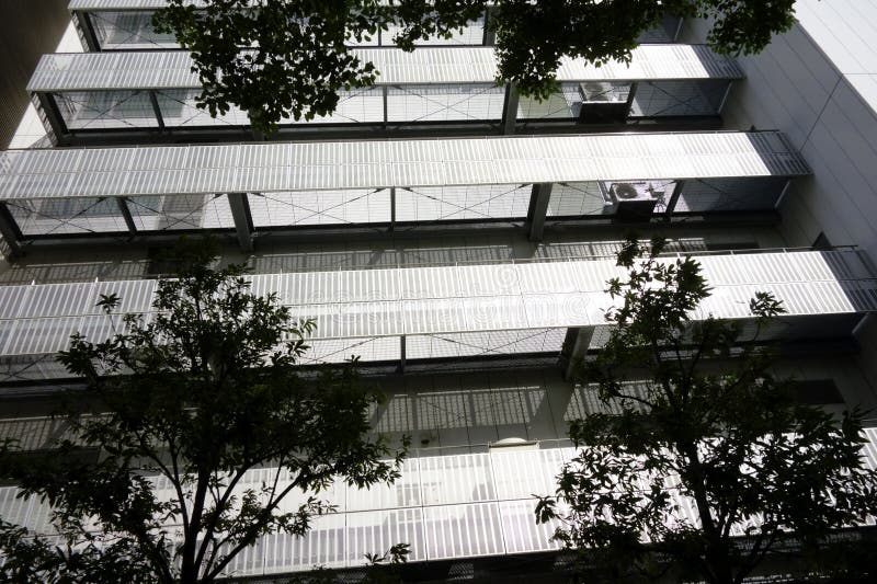 Shiny but Dazzling Silver Balcony Stock Image - Image of cityscape ...