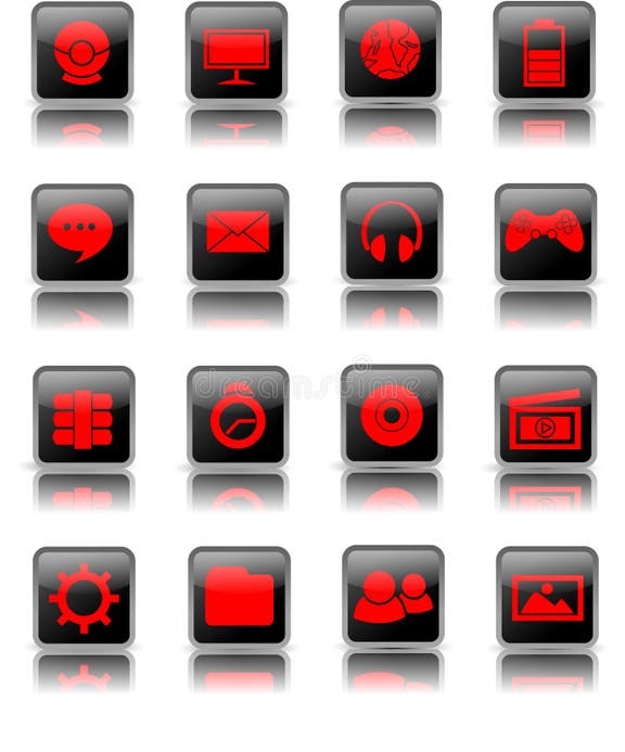 Shiny Desktop Icon stock illustration. Illustration of folder - 37563643