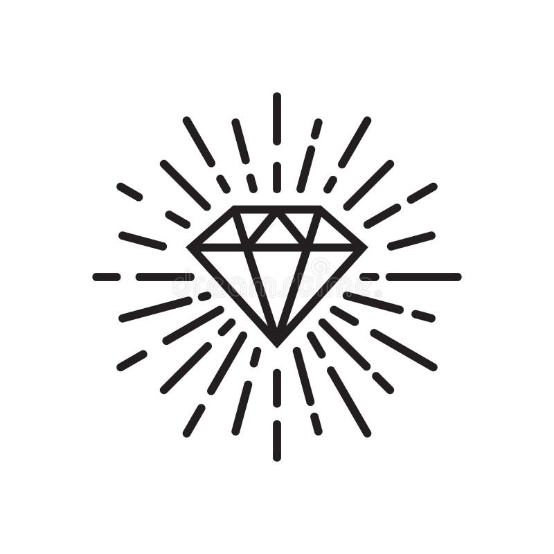 Shiny diamond stock vector. Illustration of abstract - 214496183
