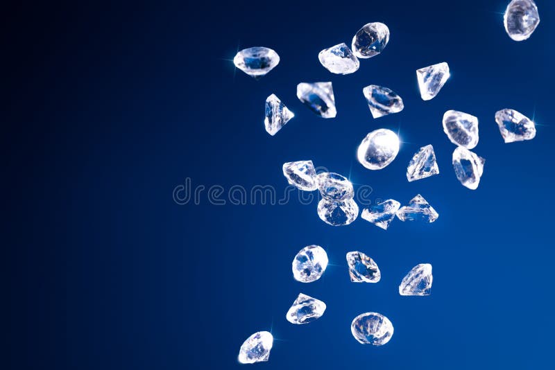 Diamonds Falling Shattered