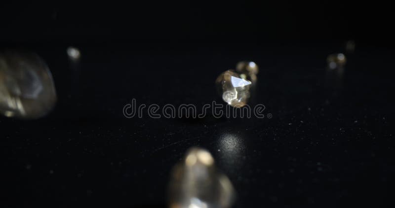 Falling Gemstones Loop stock footage. Video of clarity - 129548666