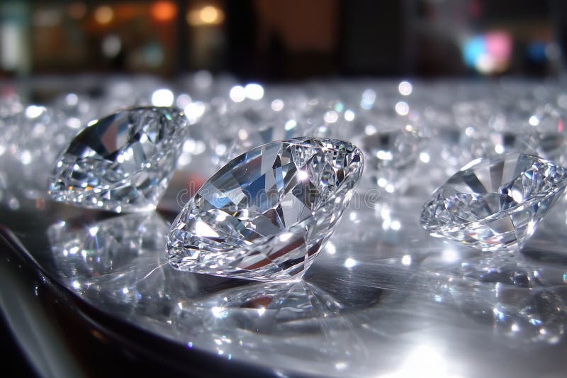 Shiny diamonds. stock photo. Image of luxury, blue, carat - 369914712