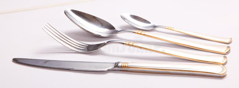 Dining Tools on white stock image. Image of equipment - 106484563