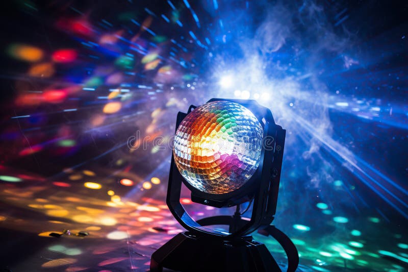 Shiny Disco Ball on a Bokeh Background. Generated by Artificial ... Shiny Disco Ball on a Bokeh Background. Generated by Artificial ...