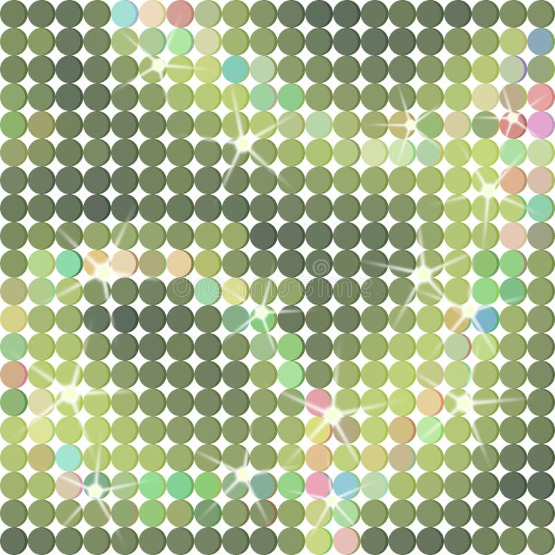 Shiny Dots Background in Green Stock Illustration - Illustration of ...