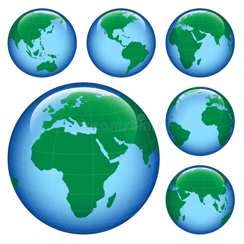 Shiny earth map stock vector. Illustration of longitudinal - 3470378