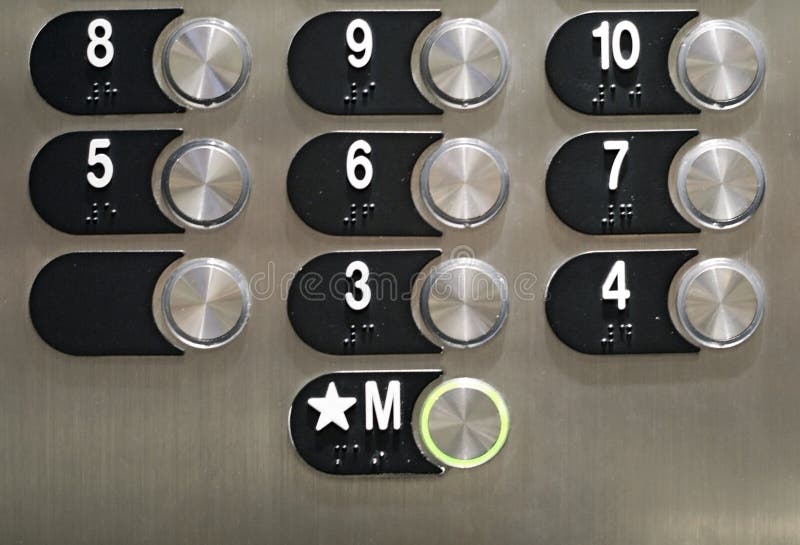 Old Elevator Buttons stock image. Image of open, close - 528937