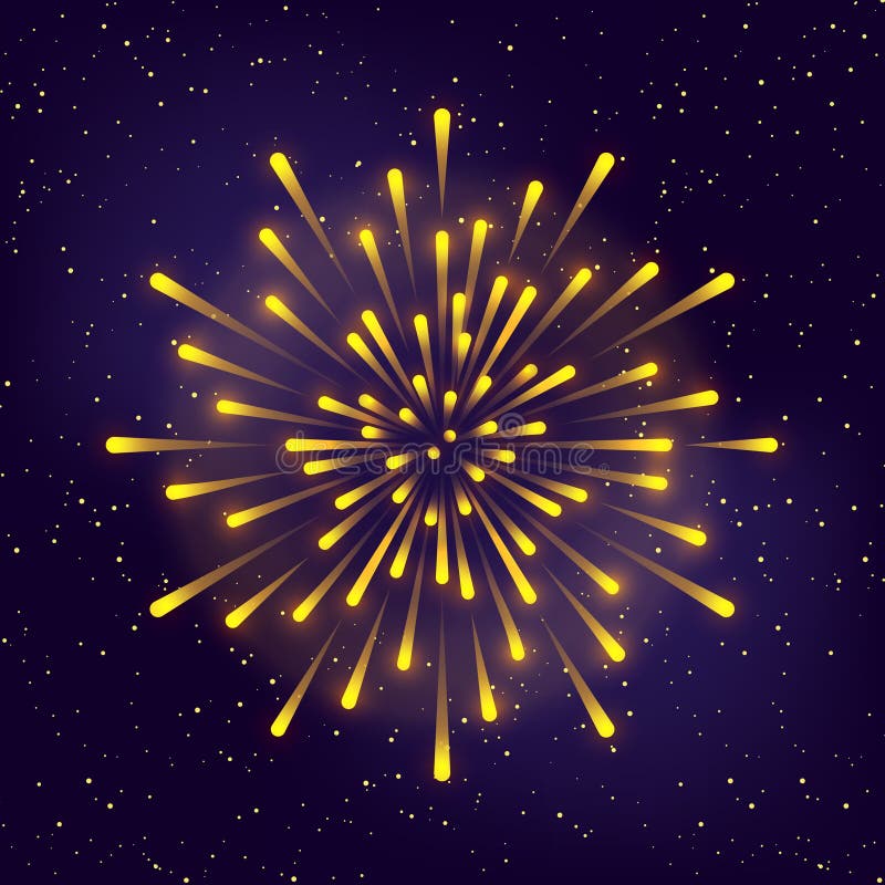 Shiny firework stock vector. Illustration of event, celebration - 34385764