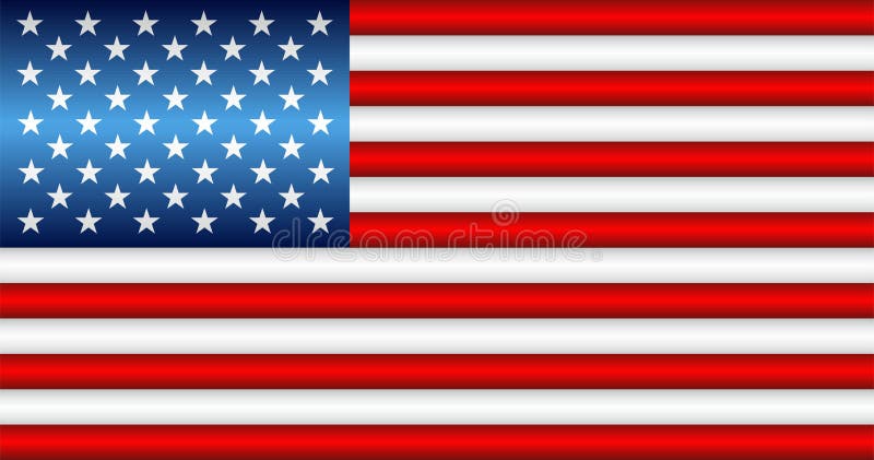 Shiny flag of the USA stock illustration. Illustration of illustrated ...