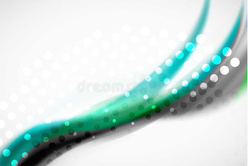 Shiny flowing waves stock vector. Illustration of design - 30880135