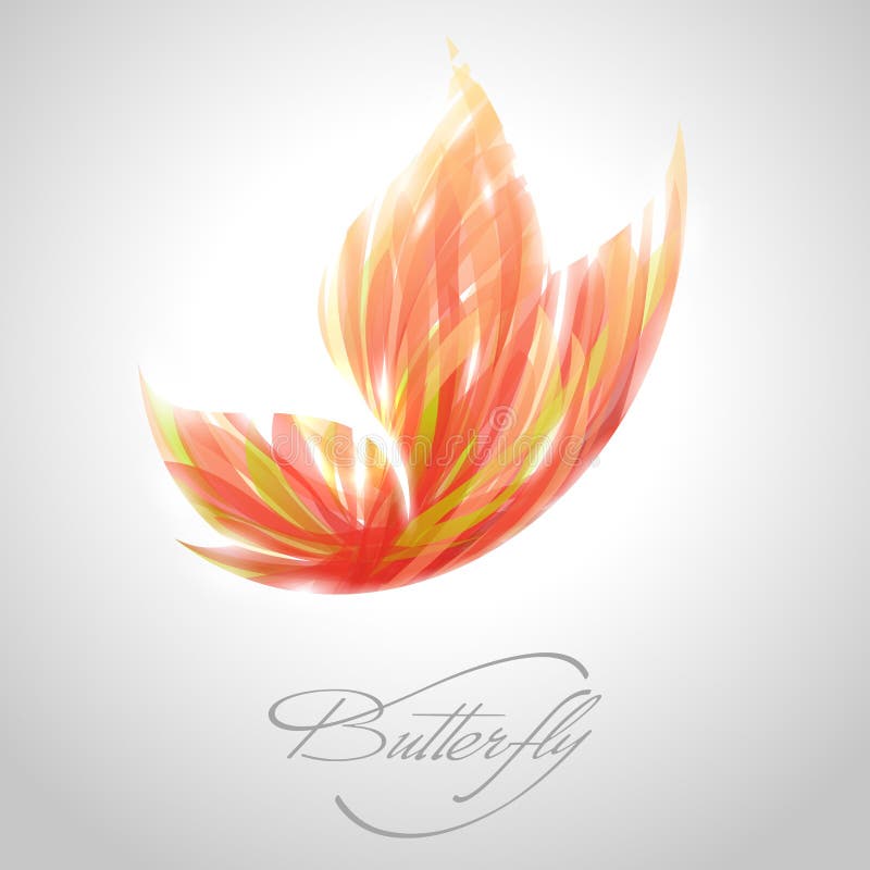 Shiny Flying Butterfly. Vector Illustration. Stock Vector ...