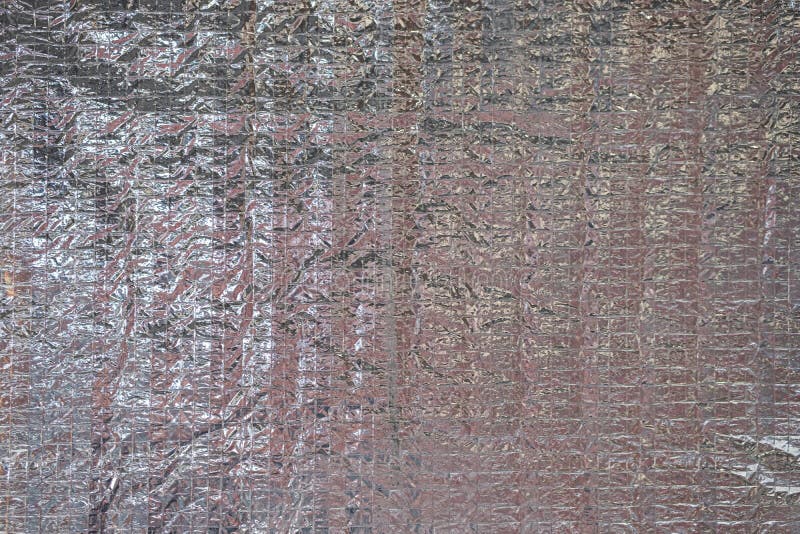 Shiny Foil Surface with Fine Square Texture Surface in Small Dents ...